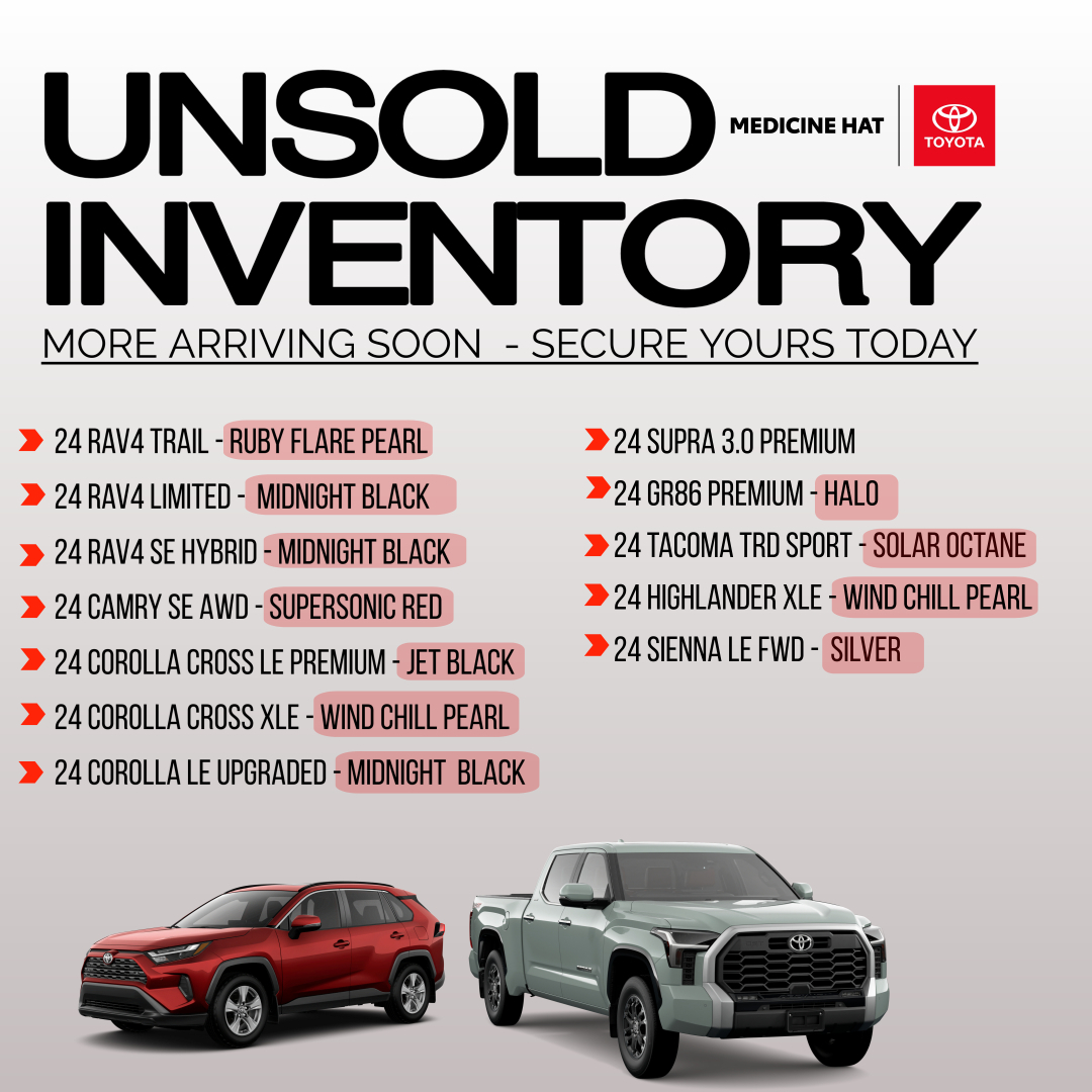 Incoming Inventory - Medicine Hat Toyota